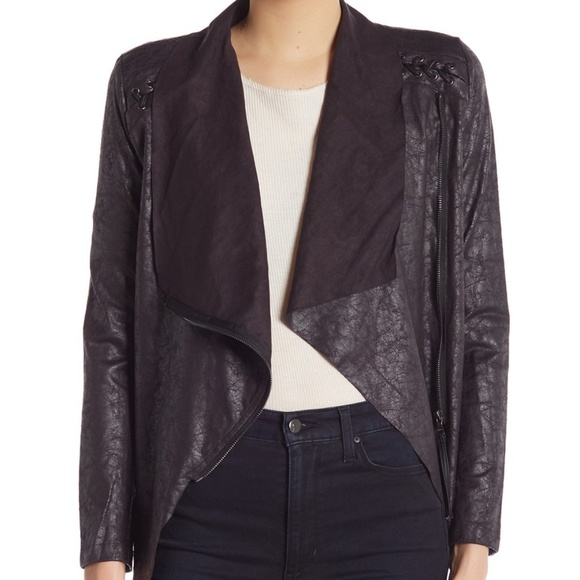 Vigoss | Jackets & Coats | Vigoss Jeans Braided Faux Suede Drape Jacket Coat | Poshmark